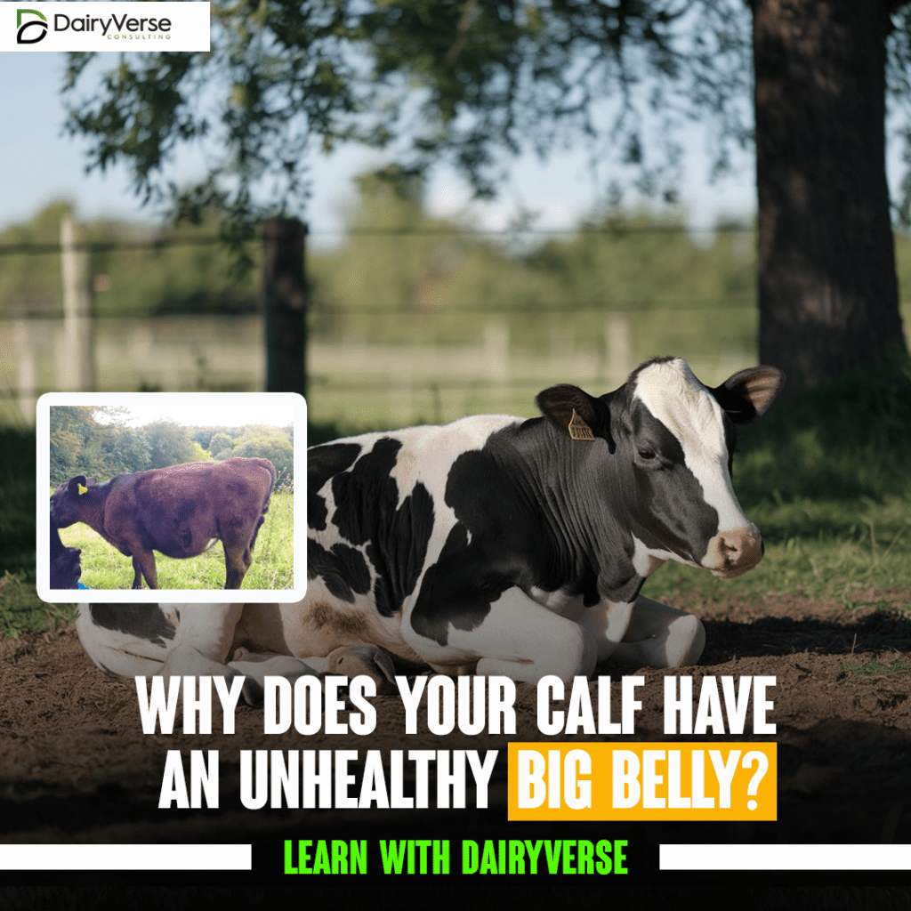 Why Does Your Calf Have an Unhealthy Big Belly? - Dairyverse