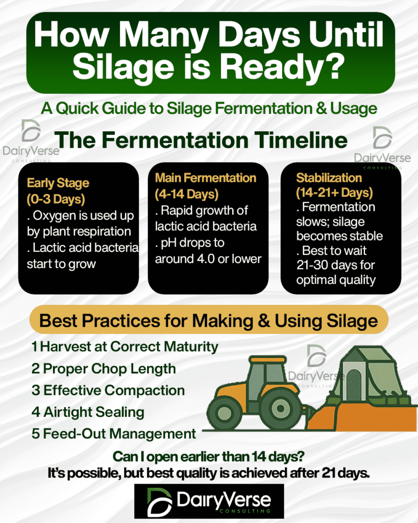 Understanding Silage Fermentation Time and Usage Guidelines - Dairyverse
